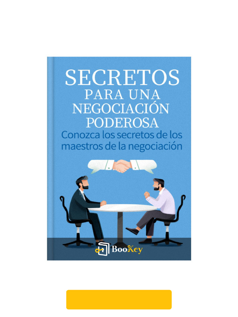 Secretos de la Negociación Poderosa | PDF