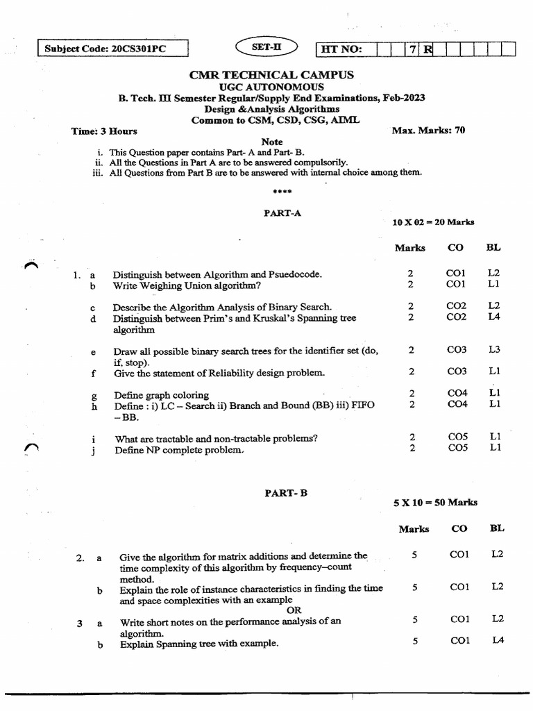 Design Analysis Algorithms 13 | PDF