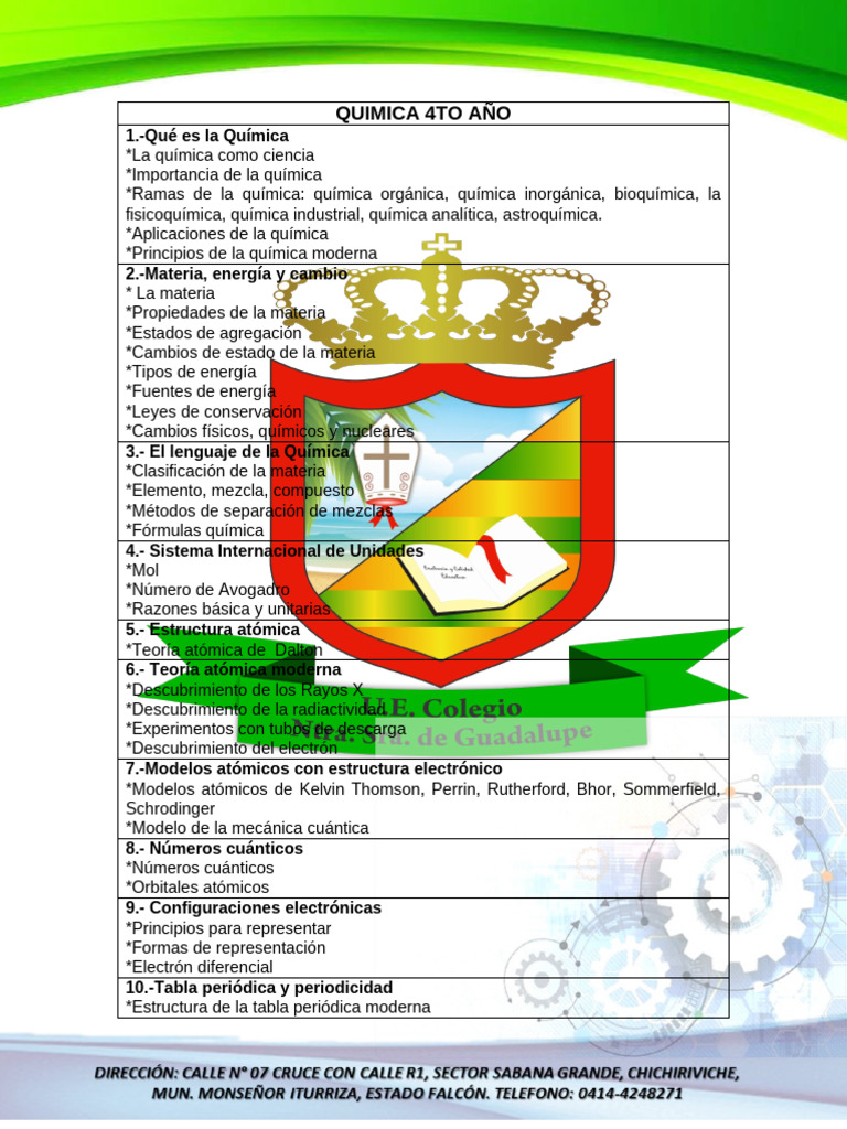 Quimica 4to Año Pdf