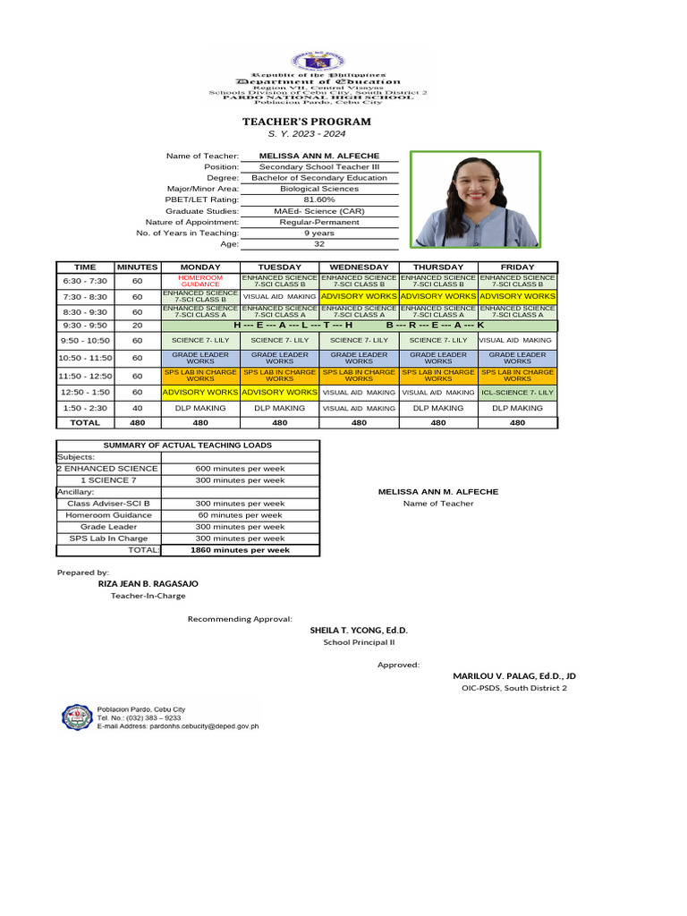 g7 Teachers Prog 23 24 | PDF