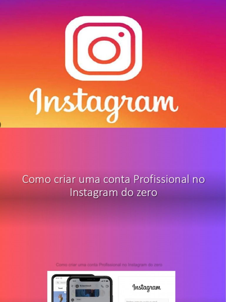 Como criar um Instagram Profissional | PDF