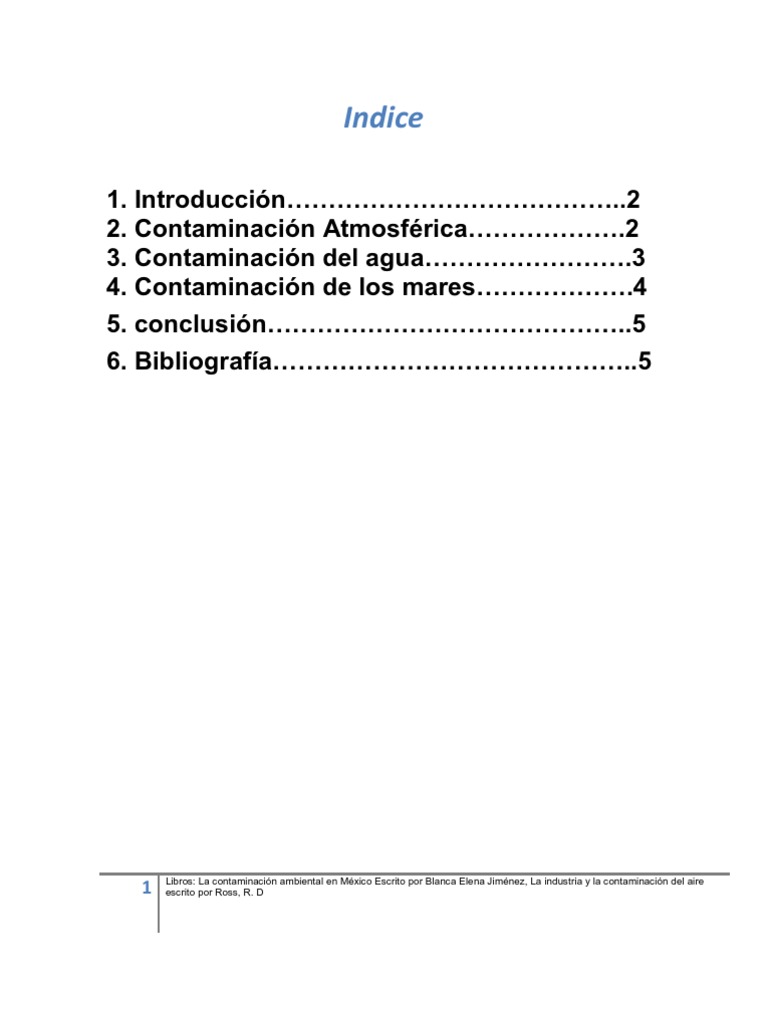 Contaminacion | PDF | Contaminación | La contaminación del agua