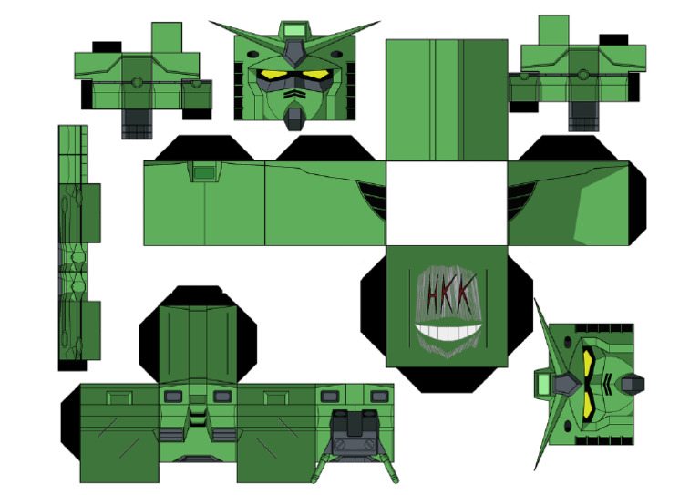 RX 78 z1 Zeon S Gundam From Mobile Suit Gundam Paper Craft Model Paper ...