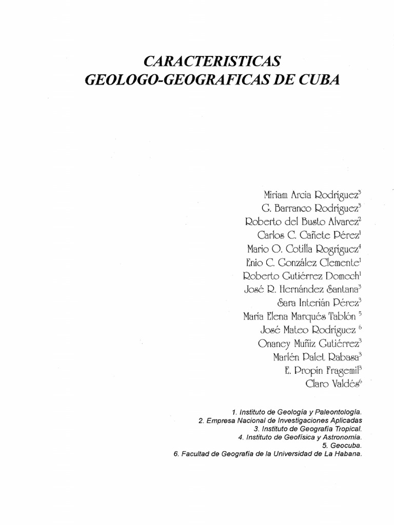 Caracteristicas Geologicas y Geograficas de Cuba | PDF | Clima | Cuba