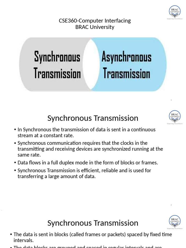 Asynchronous and Synchronous | PDF