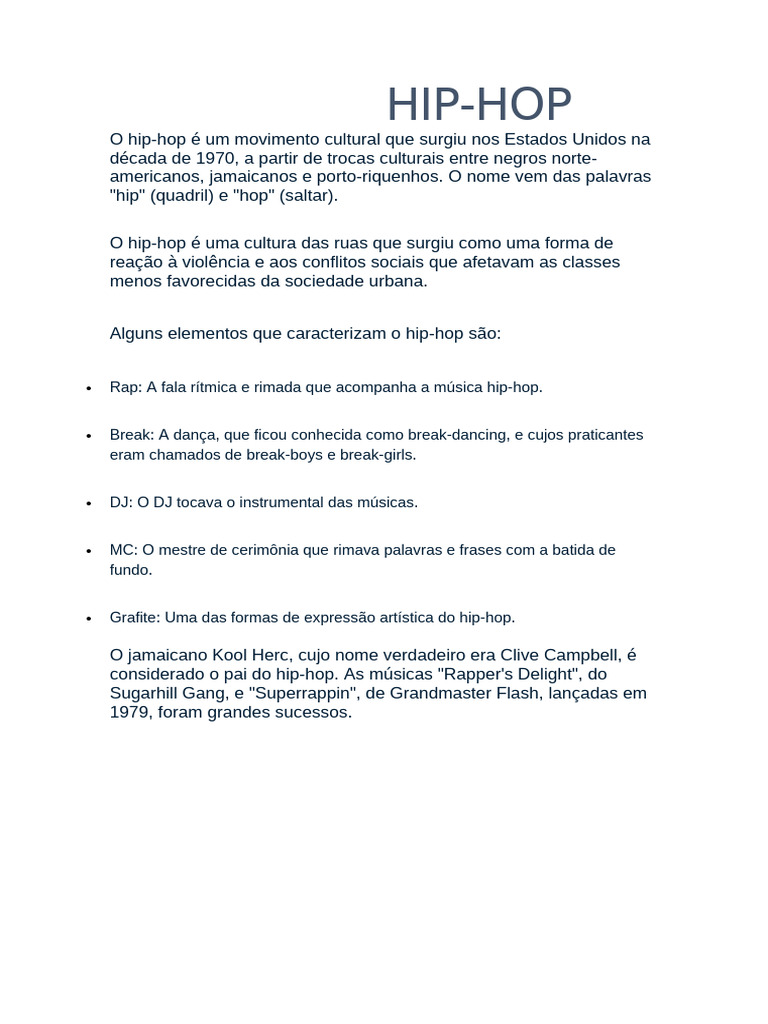 Hip Hop | PDF