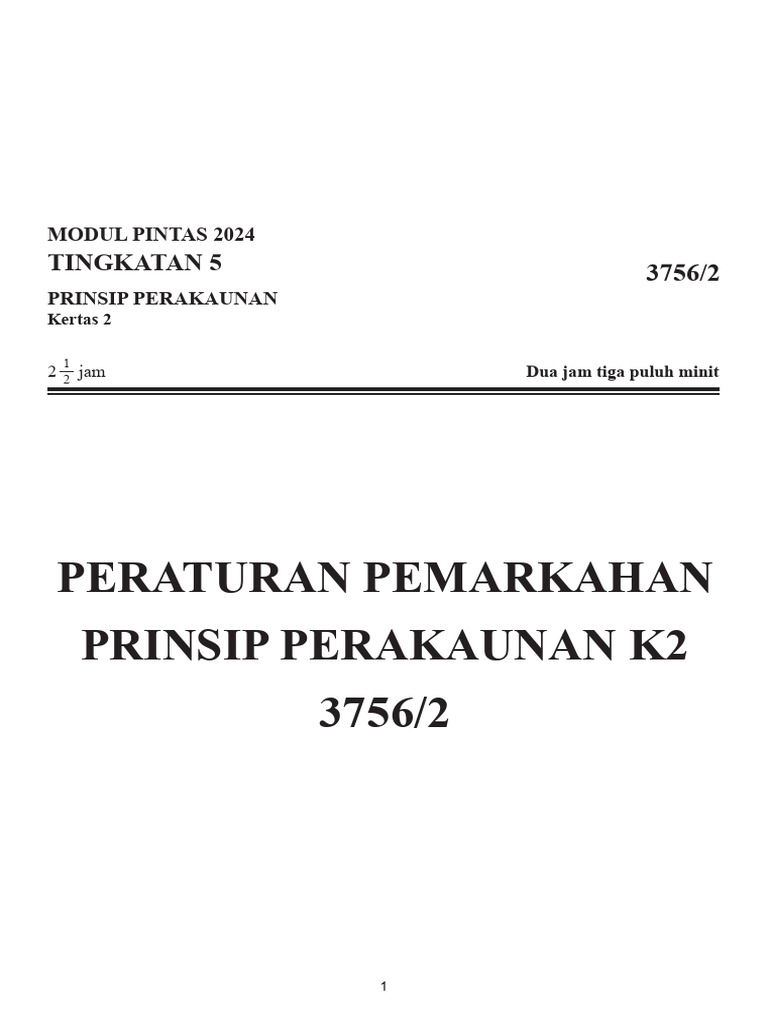 Prinsip Perakaunan K2 | PDF