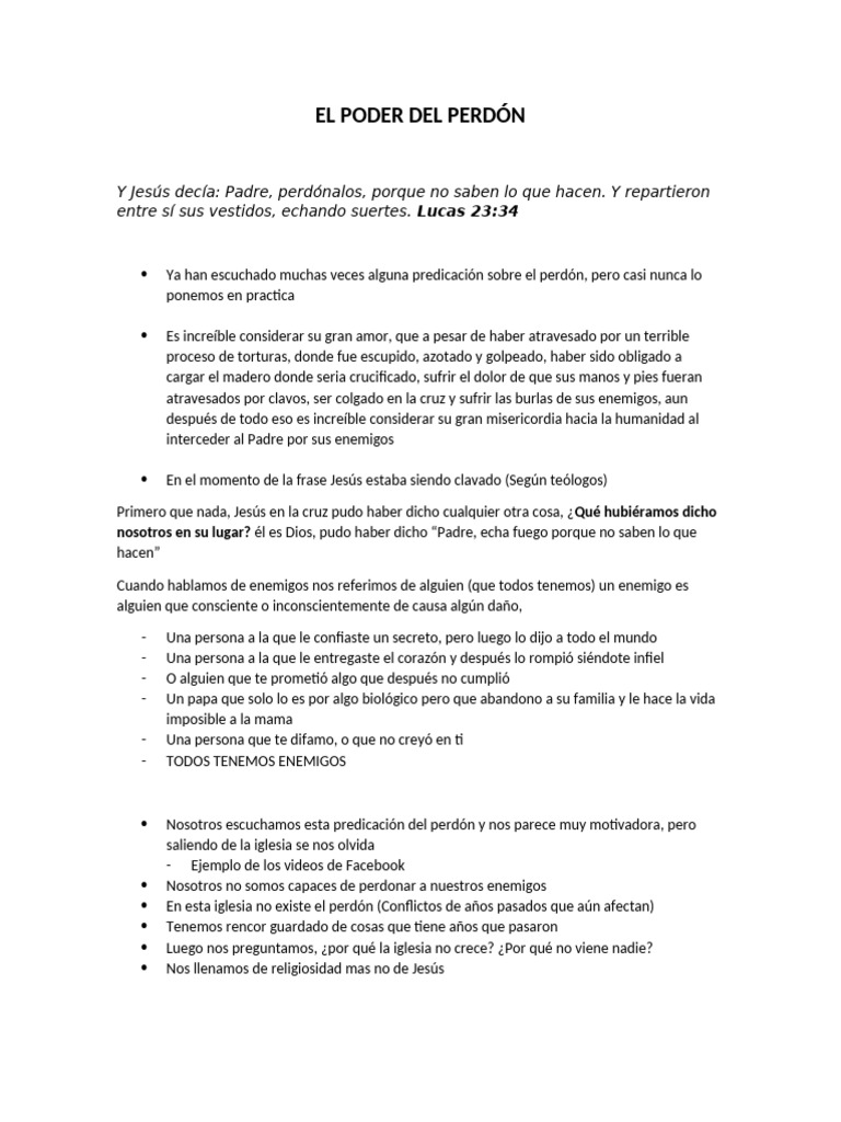EL PODER DEL PERDON | PDF