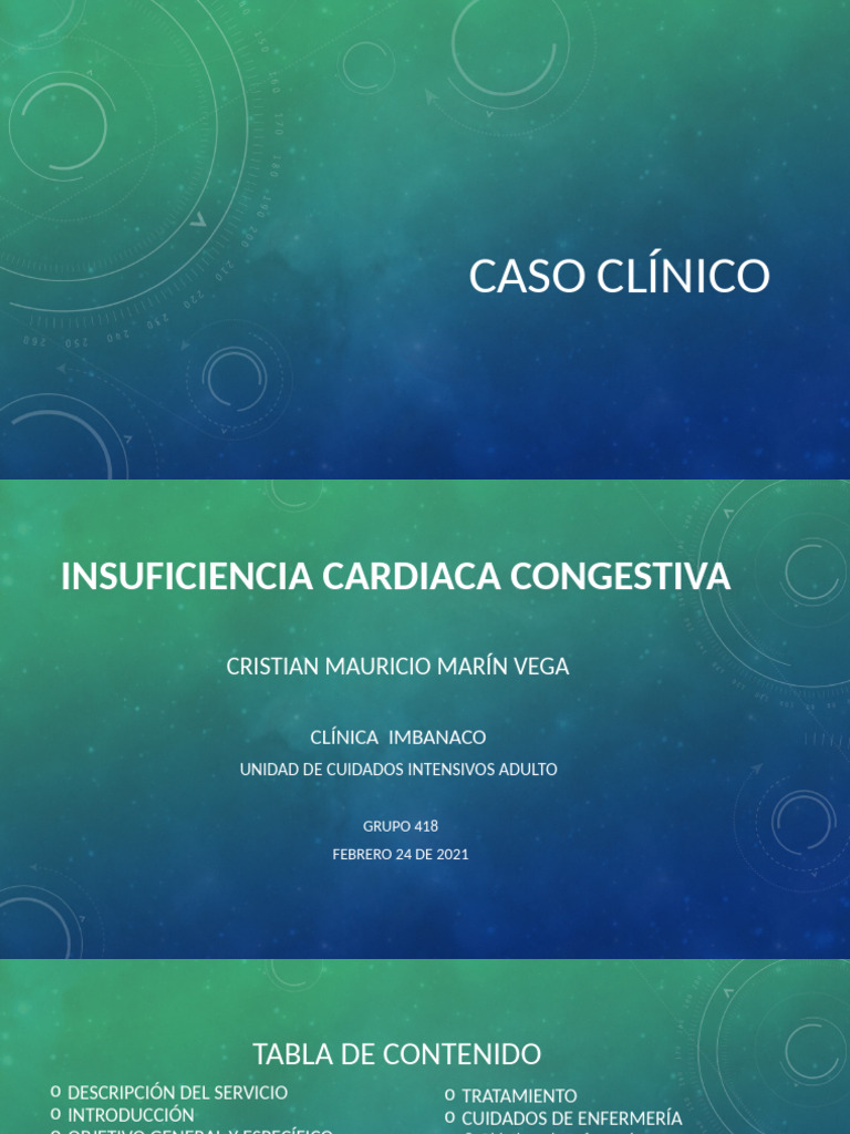 Caso Clínico ICC | PDF