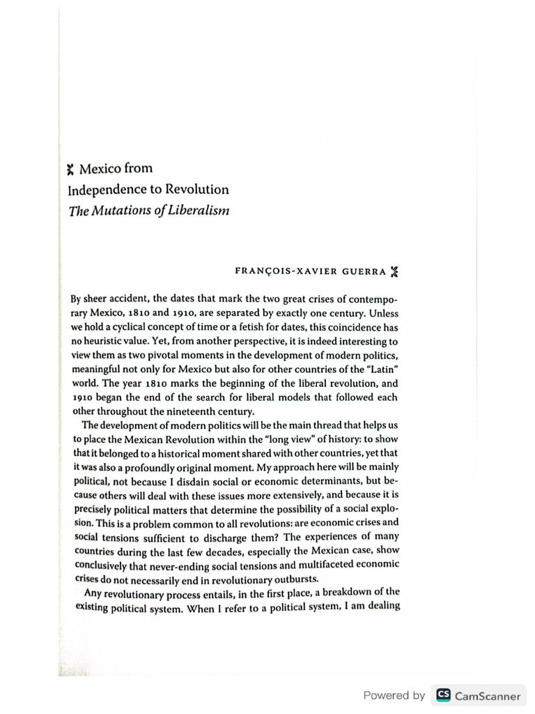 FX Guerra - México From Independence To Revolution (In Cycles of ...