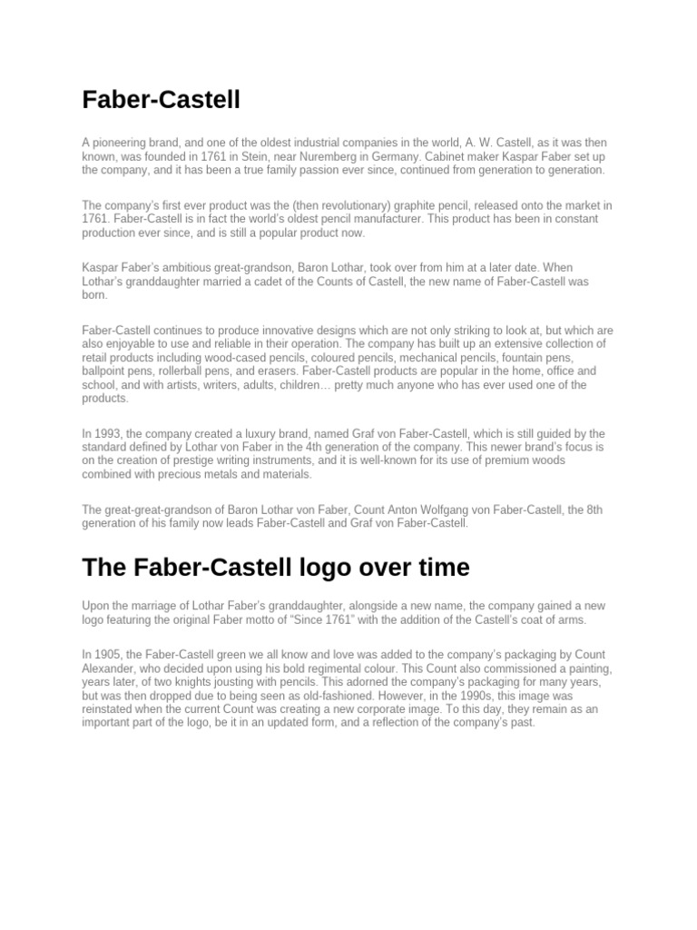 Faber Castell | PDF