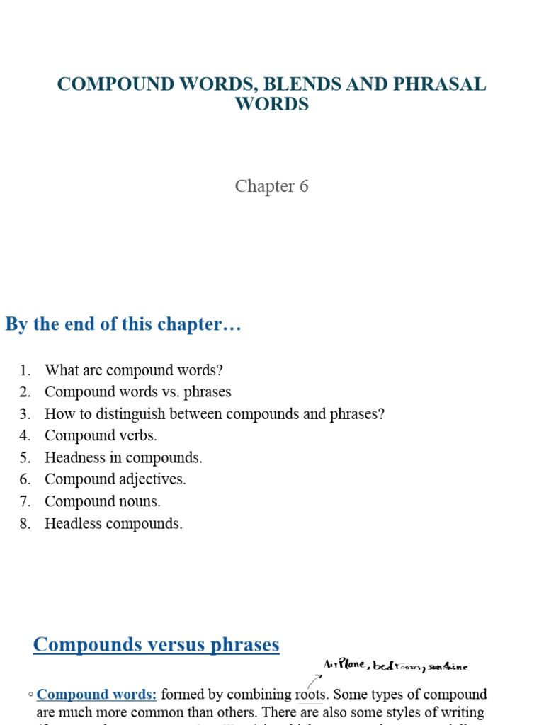 S24 LING233 Morphology Ch6 | PDF