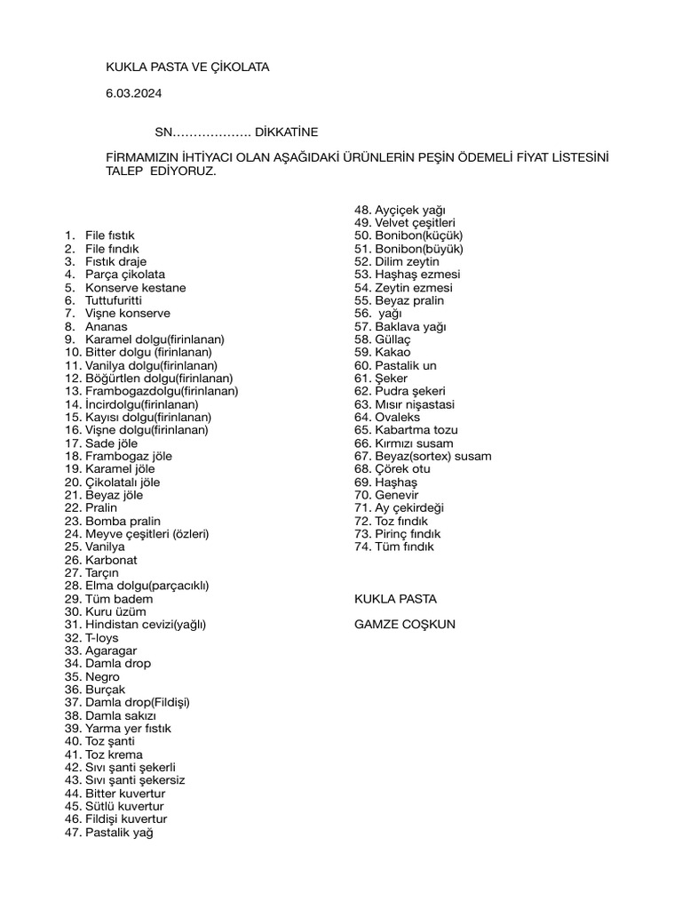 Kukla Si̇pari̇ş | PDF