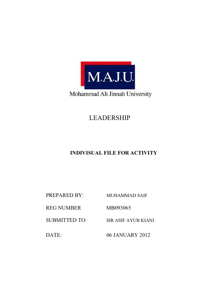 Leadership File | PDF