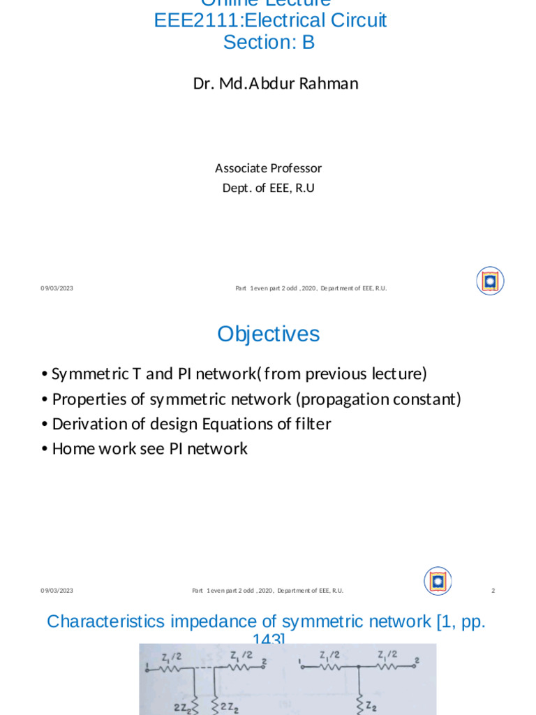 Abr Lecture Design Principle Filter | PDF | Electronic Circuits ...