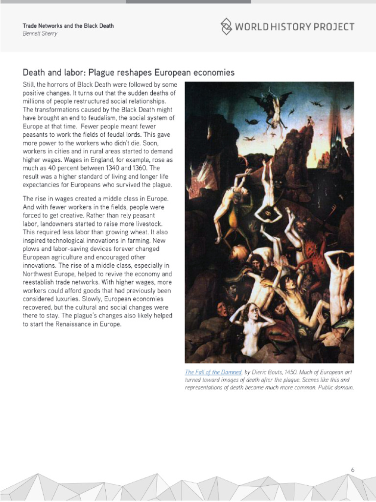 Trade Networks and The Black Death | PDF