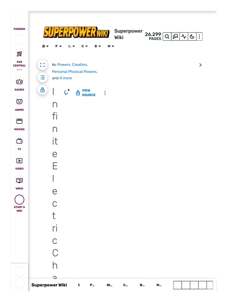 Infinite Electric Charge - Superpower Wiki - Fandom | PDF | Electricity ...