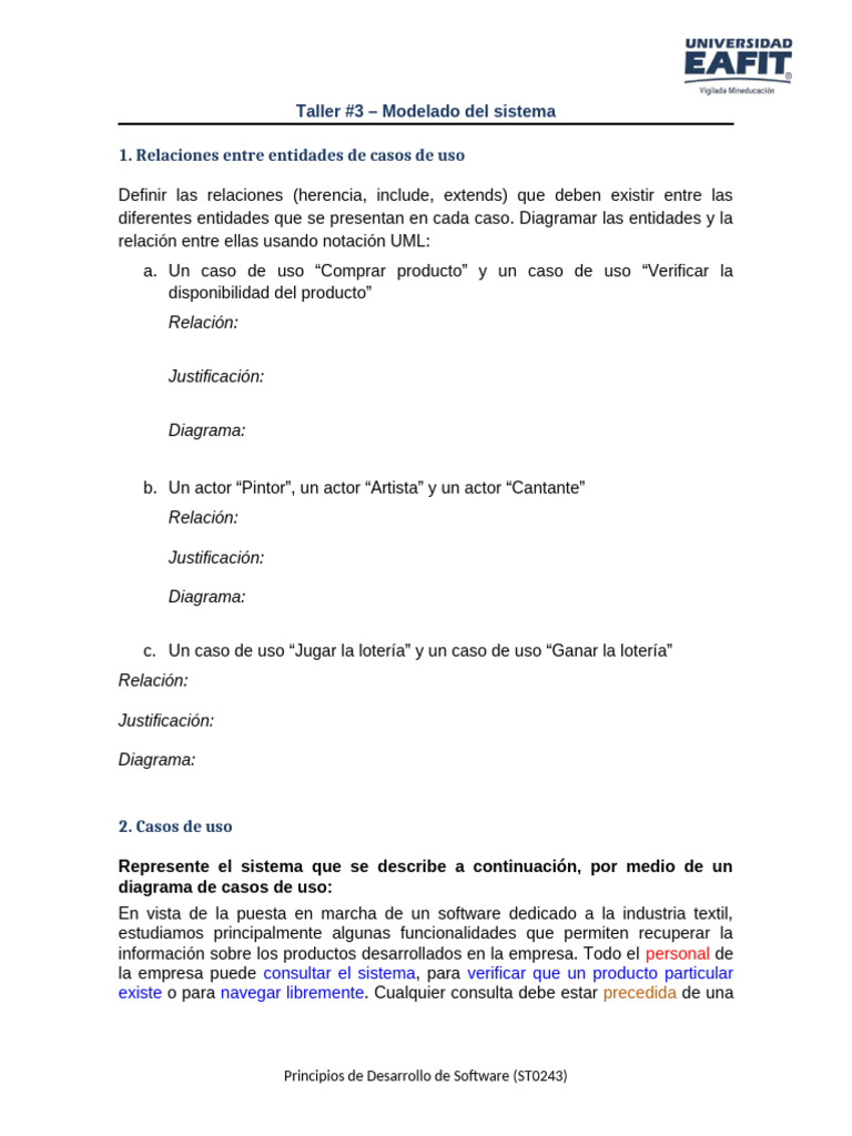 Taller Modelado | PDF