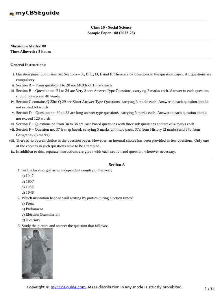 10 Socialscience sp08 | PDF