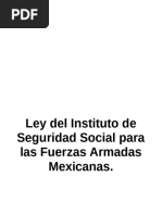 Ley del ISSFAM: Disposiciones Generales | PDF | México | Oficial general