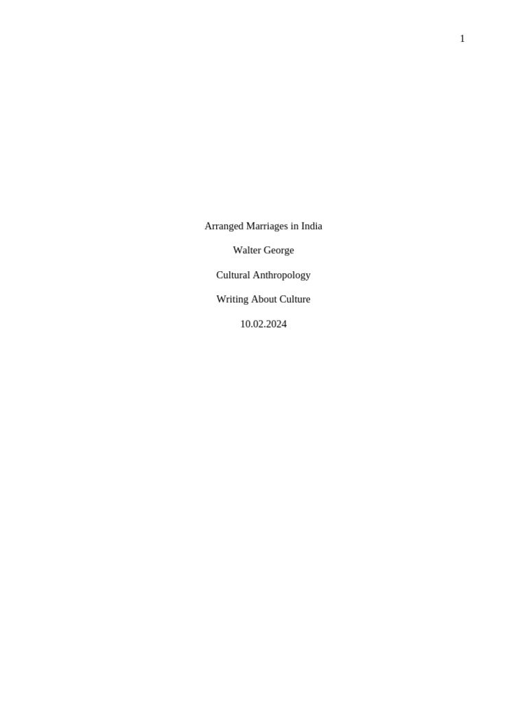Write About Culture - Walter George | PDF