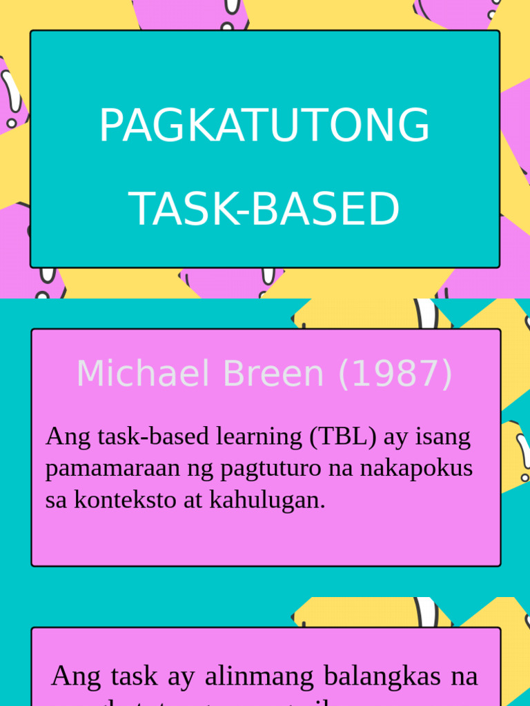 Task Based Learning | PDF Task Based Learning | PDF