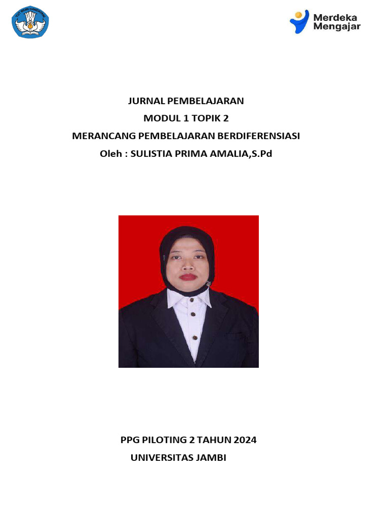 JURNAL PEMBELAJARAN DIFERENSIAS Lia - Compressed | PDF