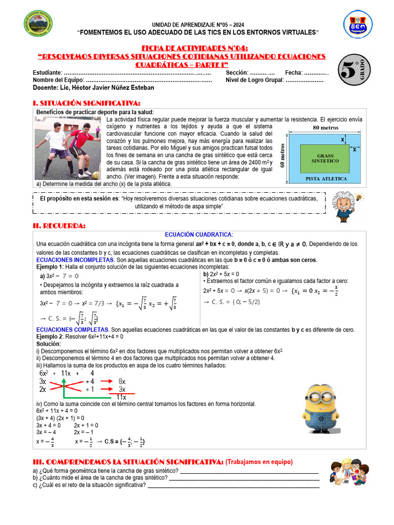 FICHA 4-5TO-UA5-2024 | PDF