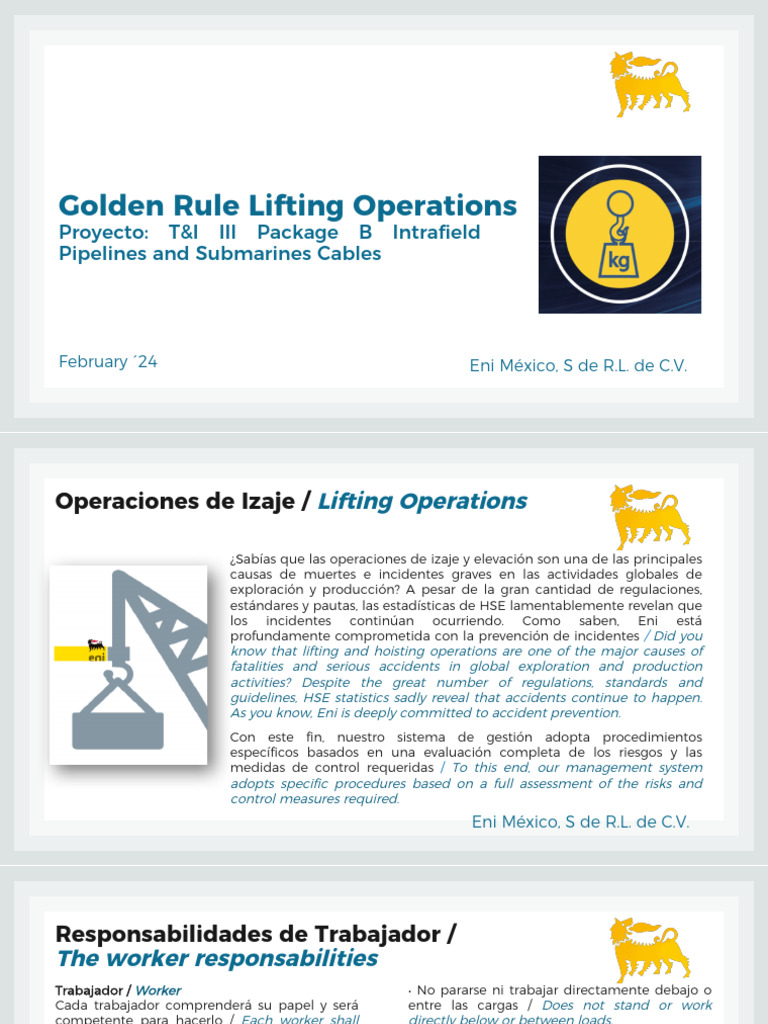 SGR Lifting Operations 2024 | PDF