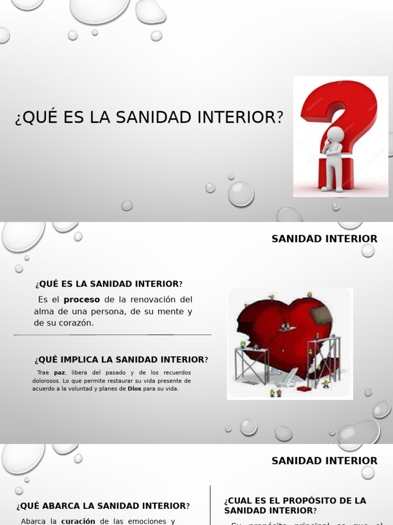 QUÉ ES LA SANIDAD INTERIOR | PDF