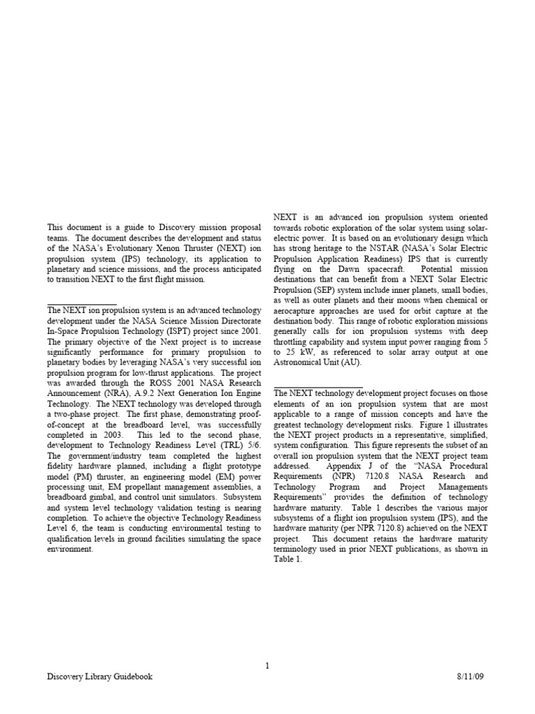 8NEXT Disc AO Guidebook Update Aug09 v2 | PDF | Spacecraft Propulsion ...