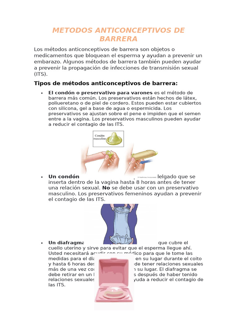 Metodos Anticonceptivos de Barrera .2 | PDF