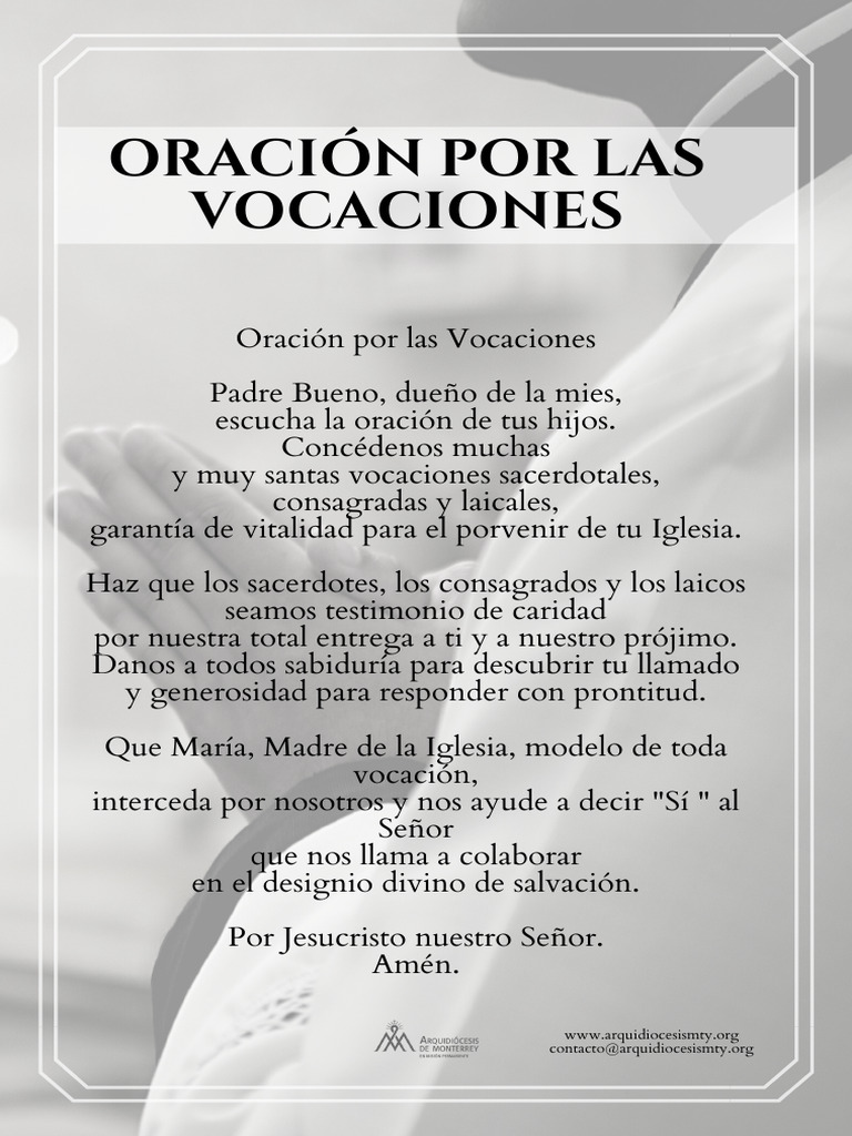 Tabloide Oracion Por Las Vocaciones 1 Pdf