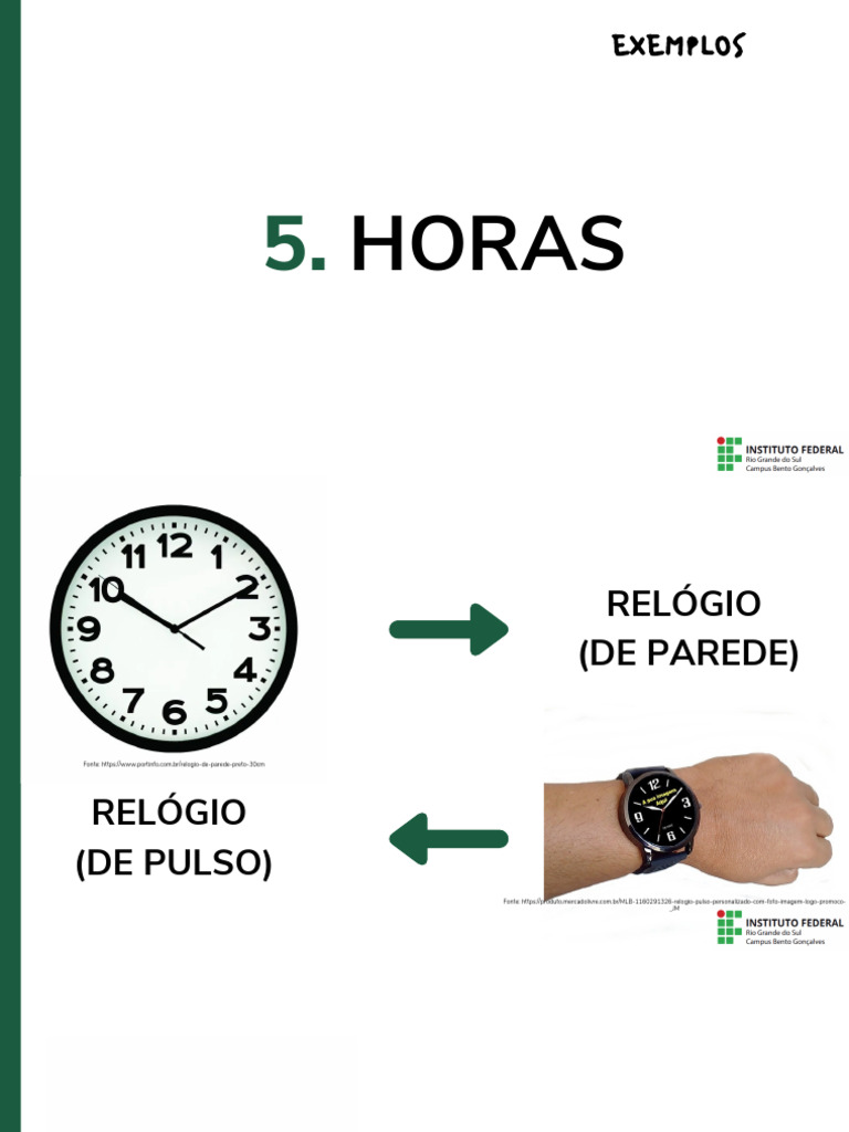 Numerais e Horas Parte 2 Aula 7 | PDF