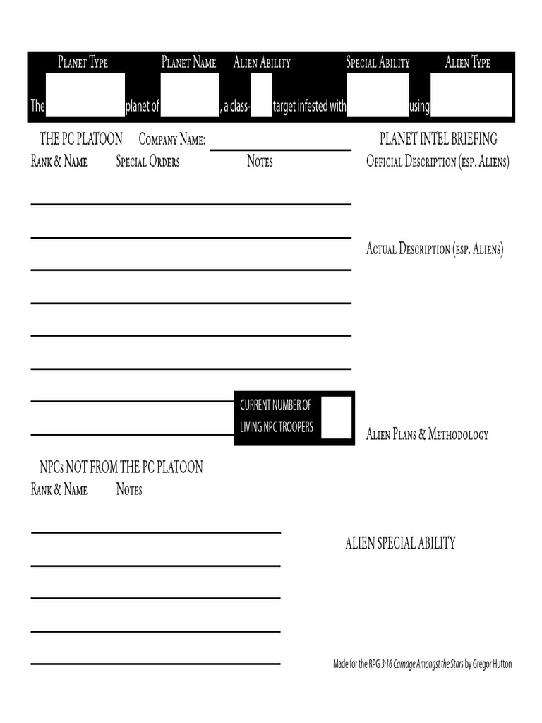 3-16 Planet Generator + Sheet | PDF