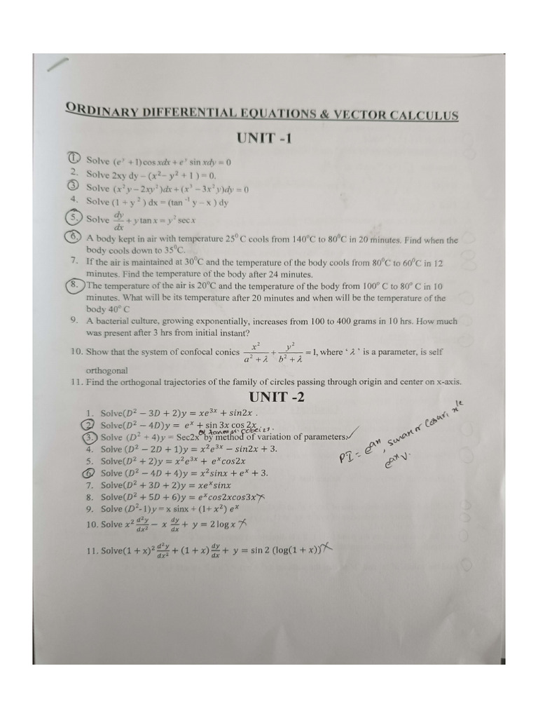 maths 2nd sem important questions | PDF