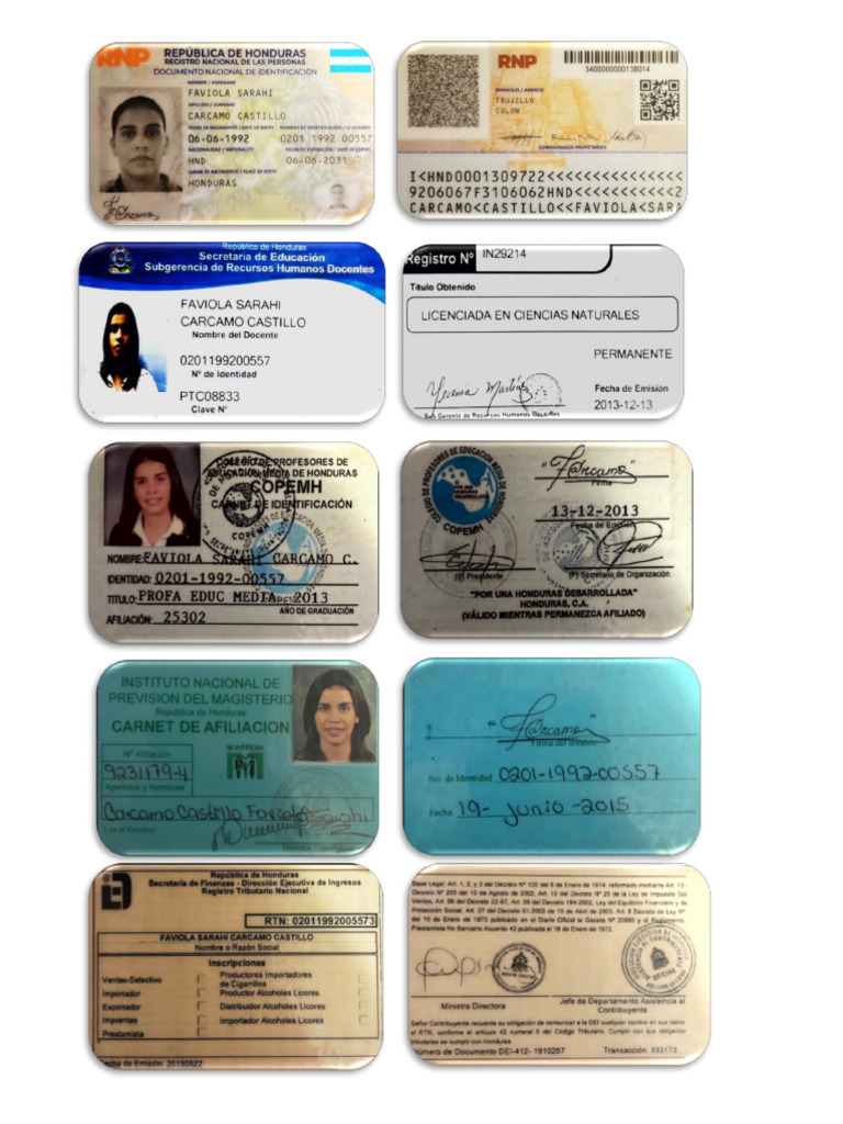 Documentos Personales Favi 2023 | PDF