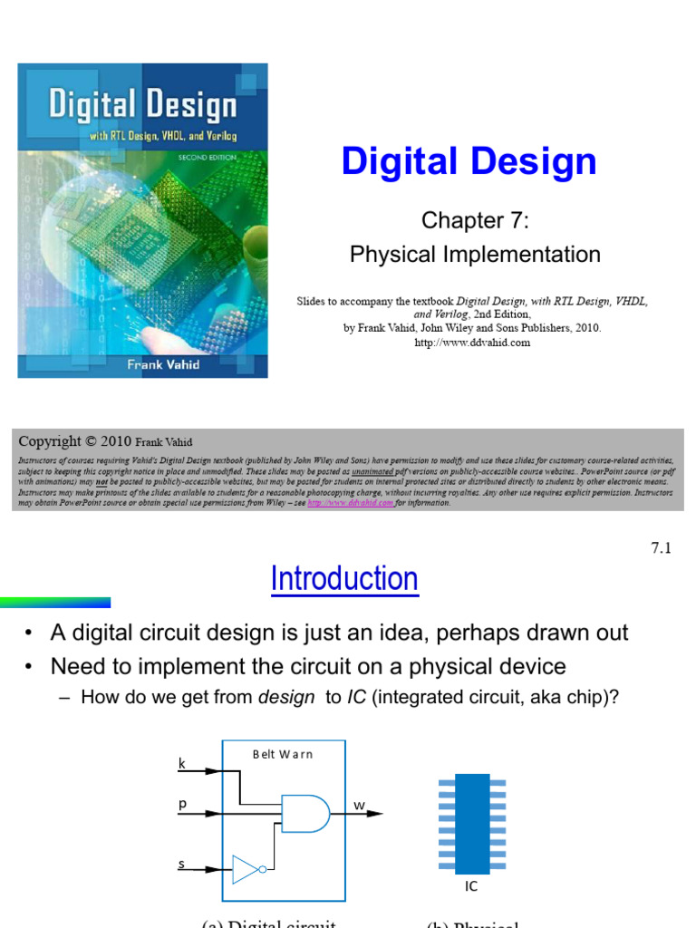 09 Ch07 Physical Implementation On ICs-1 | PDF