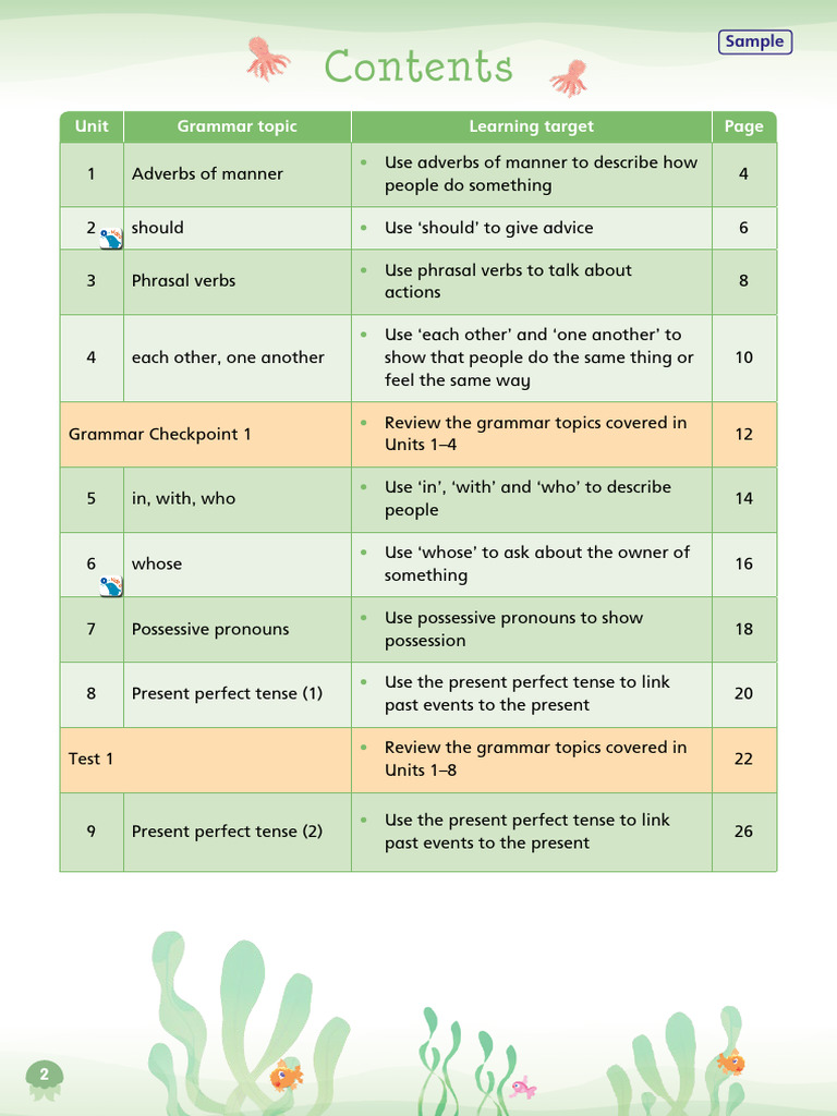 Grammar Wonderland 5a Sample | PDF