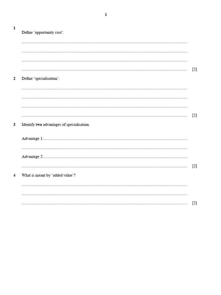 Unit 1 revision test | PDF