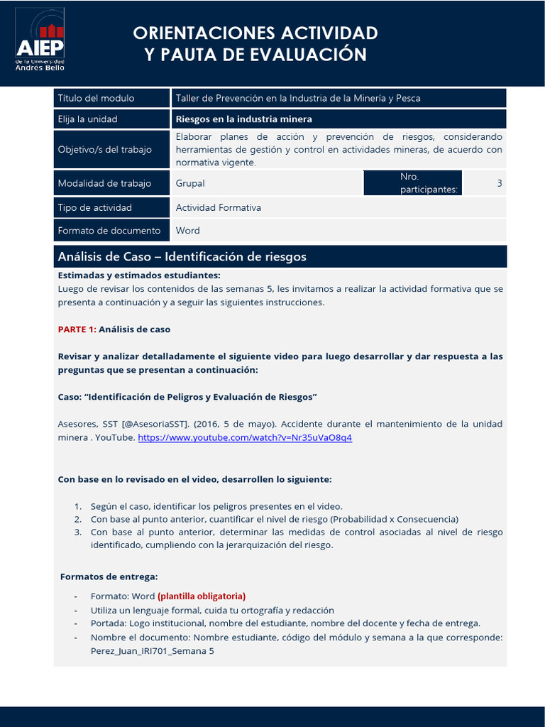 Descarga Las Orientaciones y Pauta de Evaluación de La Actividad Aquí | PDF | Evaluación