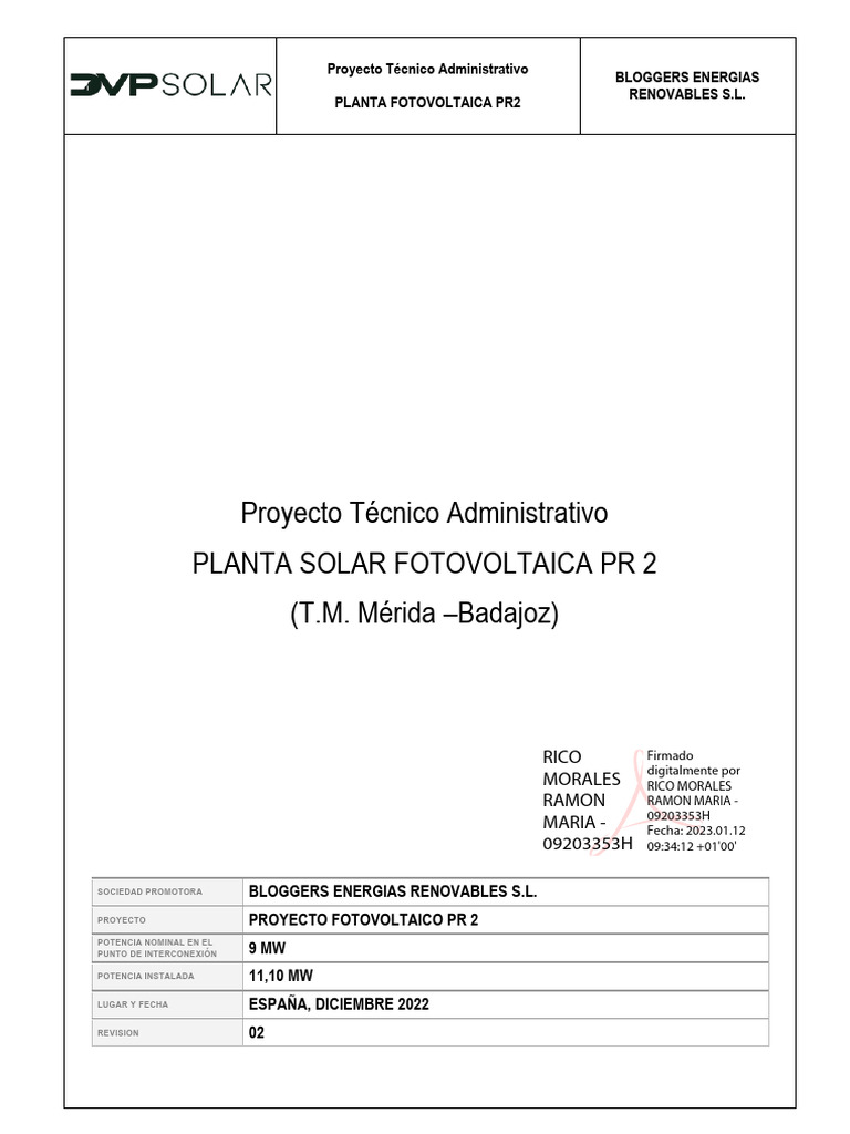 Ge M 77 20 Proyecto Pta Pr2 - Rev02 | PDF