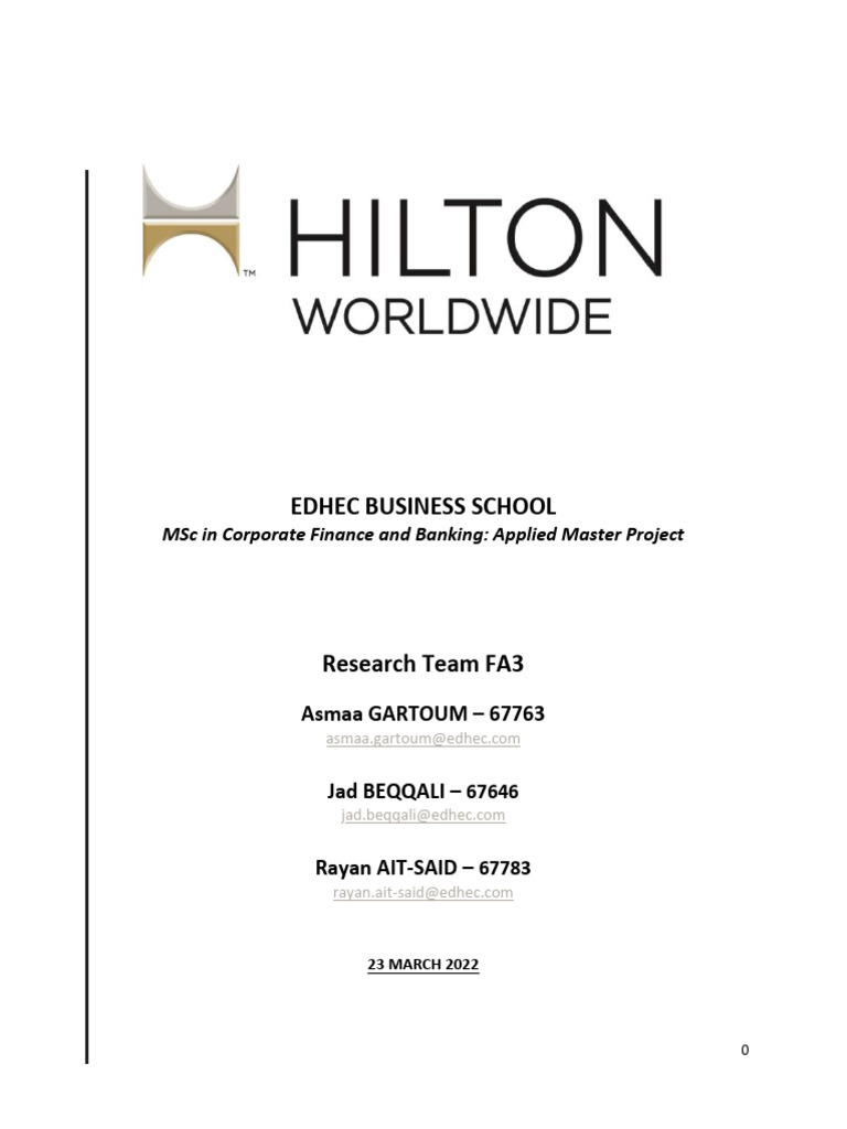 FA3 Hilton Complete | PDF