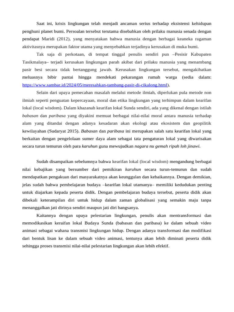 Linkar 2024 Latar Belakang | PDF