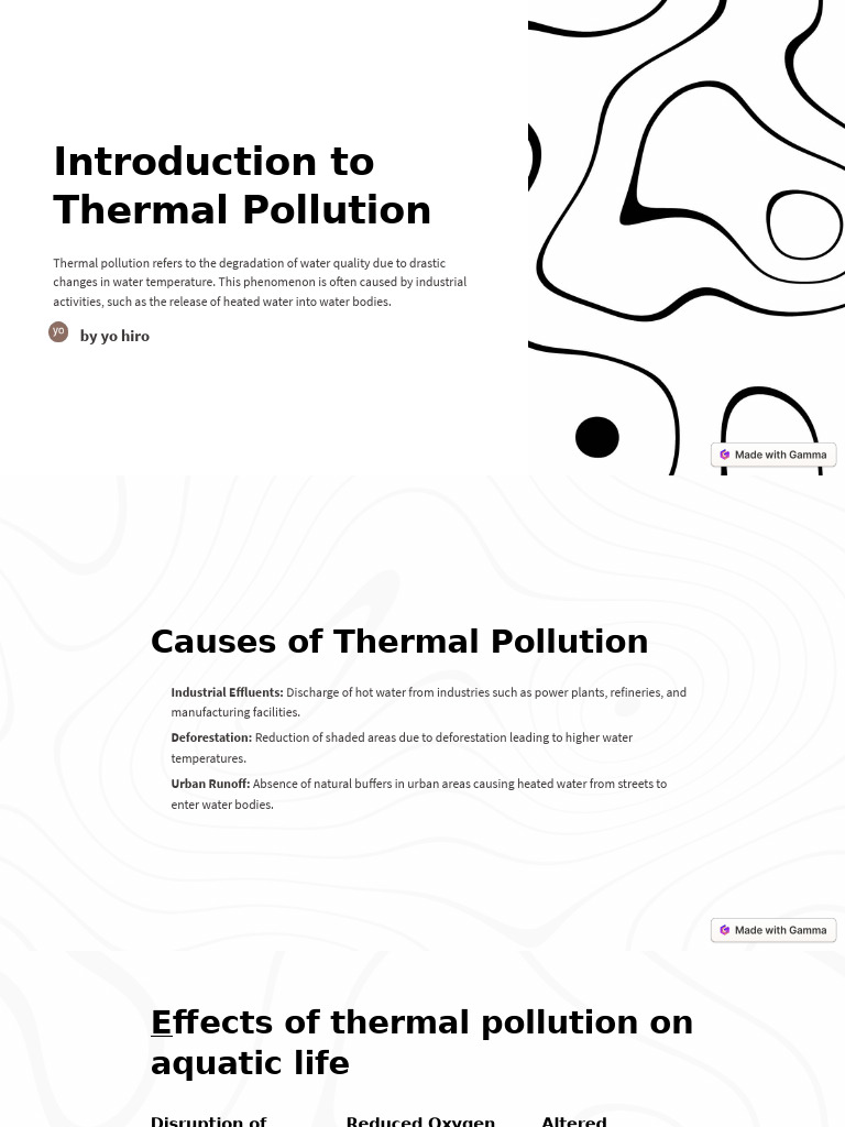 Understanding Thermal Pollution Effects | PDF | Aquatic Ecosystem | Water
