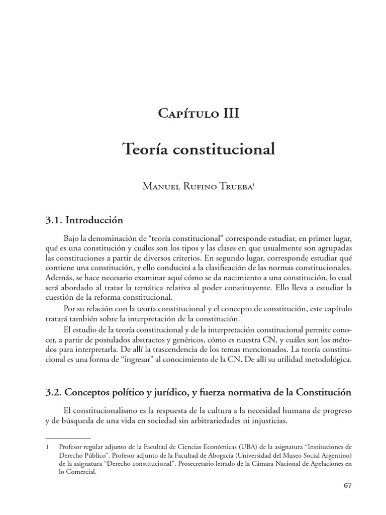 Manual Cap 3 Teoria Constitucional | PDF