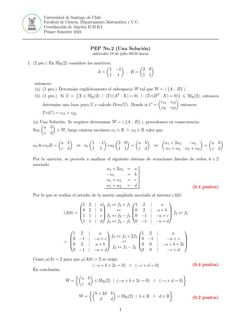 PEP2 2023 1 Una Solucion 4 1 761968 | PDF