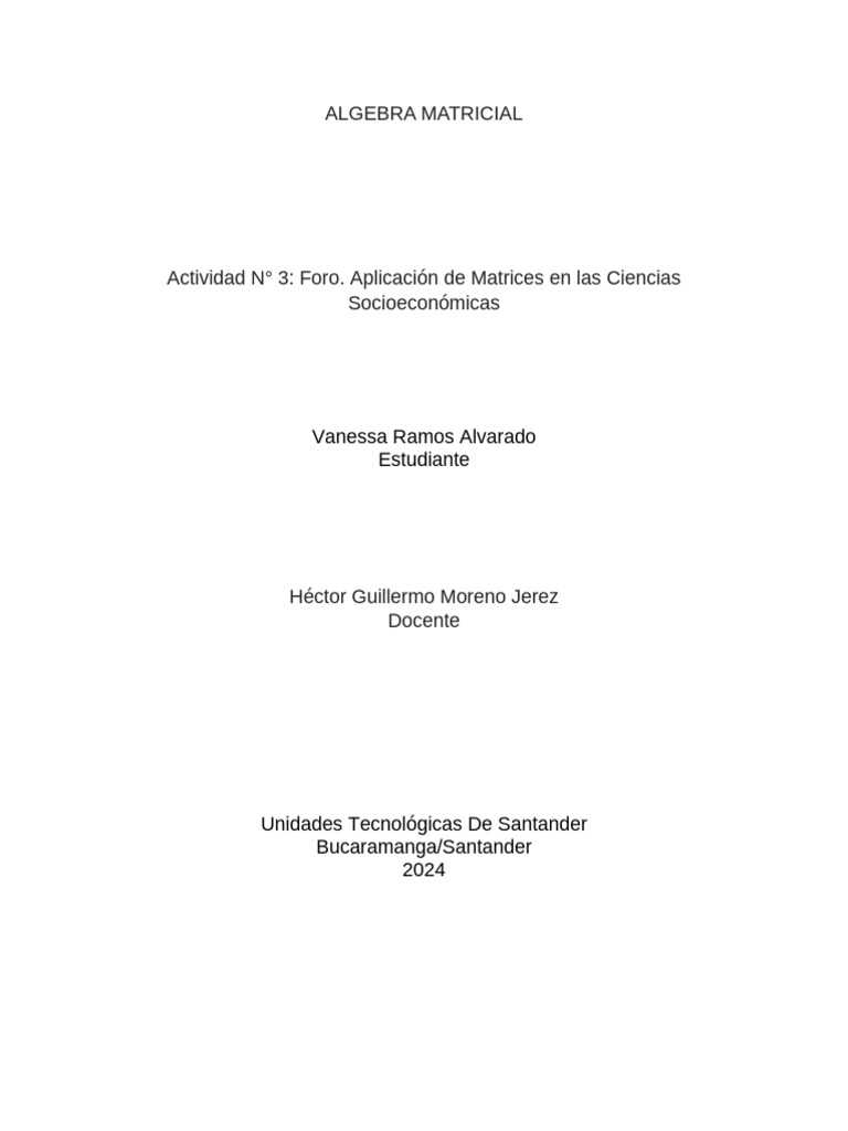 Actividad N 3 FORO | PDF