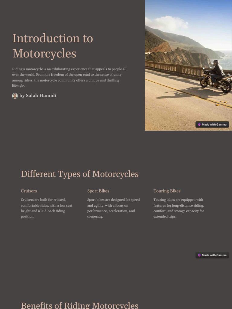 Introduction-to-Motorcycles | PDF