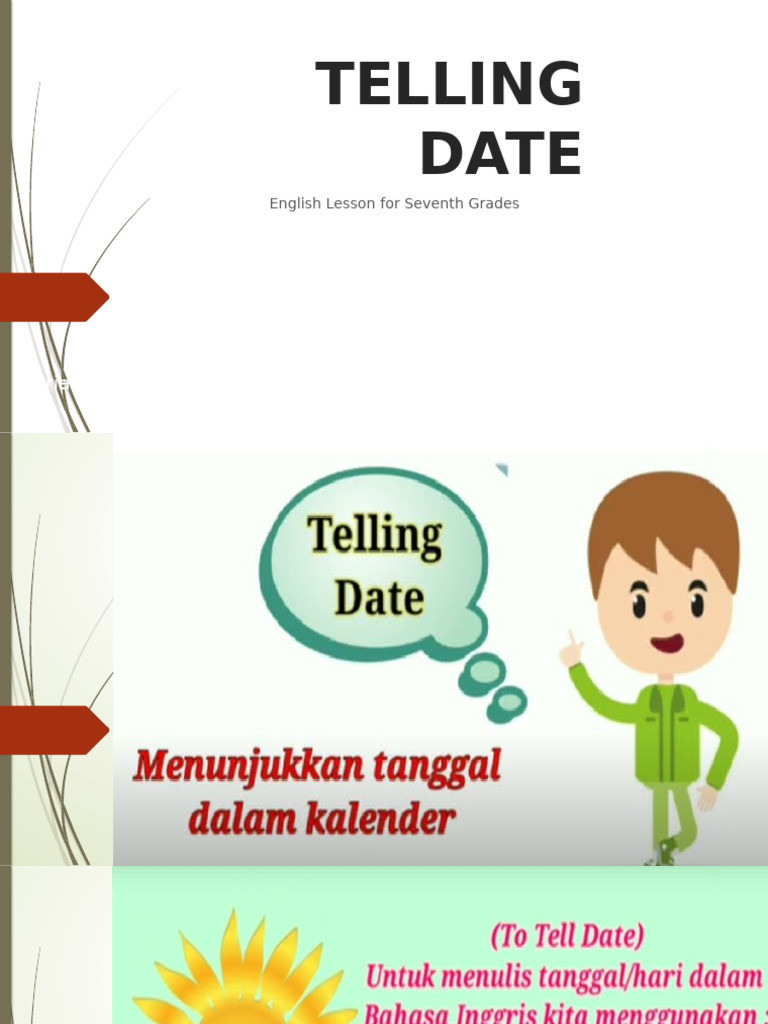 Telling Date - Kelas 7 | PDF